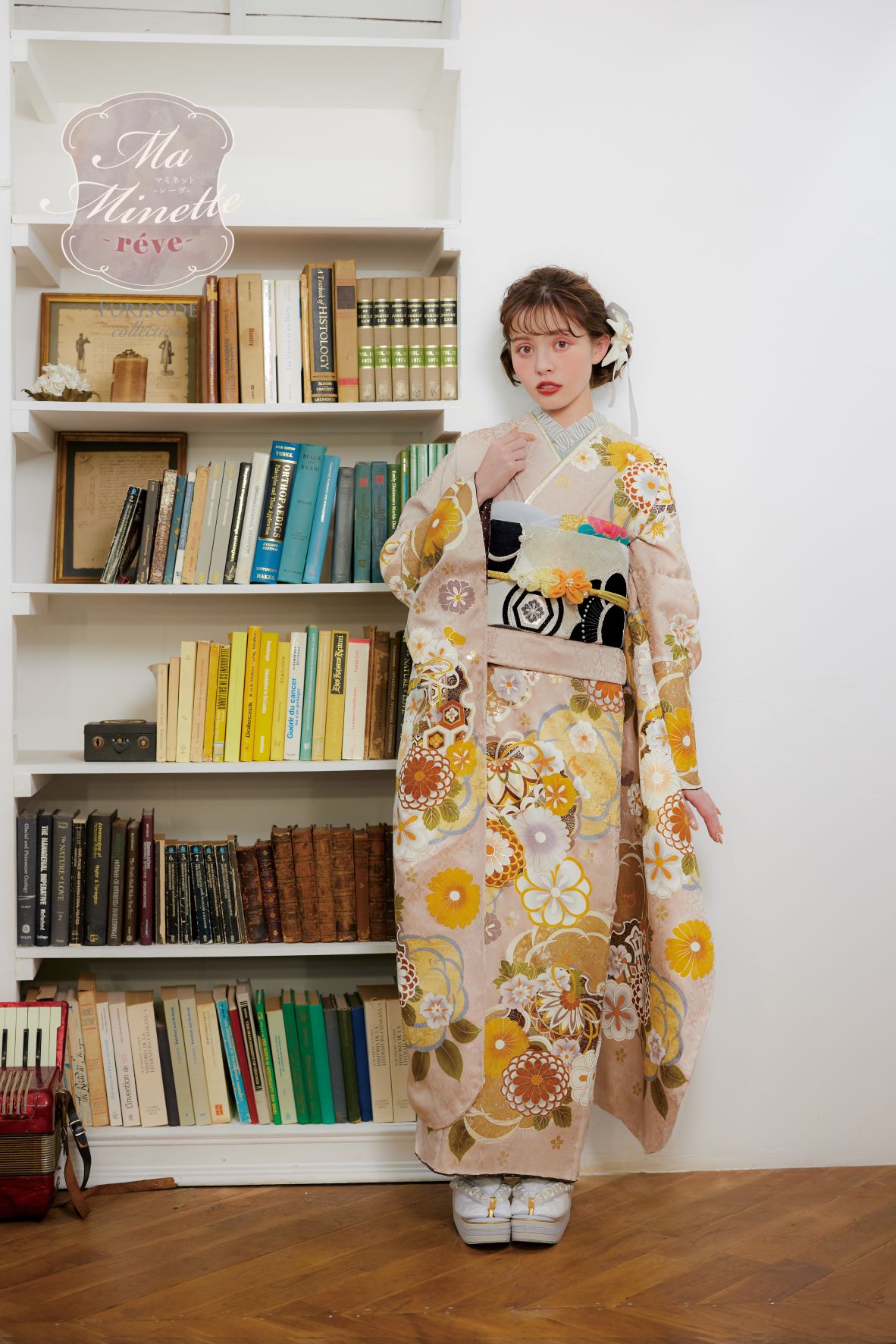 No.MNF-0407 ピンク色の振袖 | 高崎市で振袖レンタルならPhoto Studio PARC